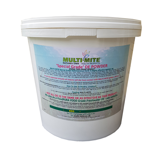 MULTI MITE® 6KG Special FEED Grade DE - BUCKET - Buy Diatomaceous Earth ...